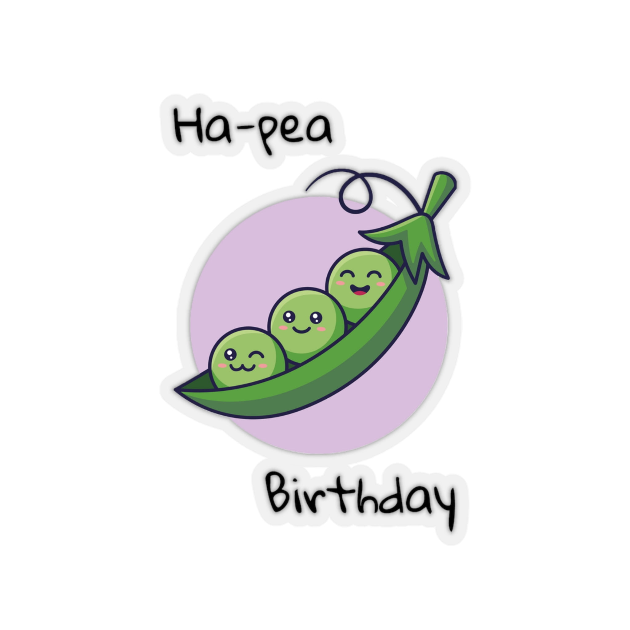 Ha-Pea Birthday Kiss-Cut Stickers - Walmart.com
