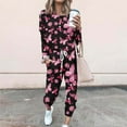 Trendy Two Piece Outfits for Women Sweatsuits Breast Cancer Awareness ...