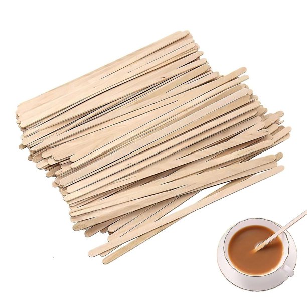 Wood Coffee Stirrers, 1000pcs Disposable Coffee Stir Sticks 5.5inches ...