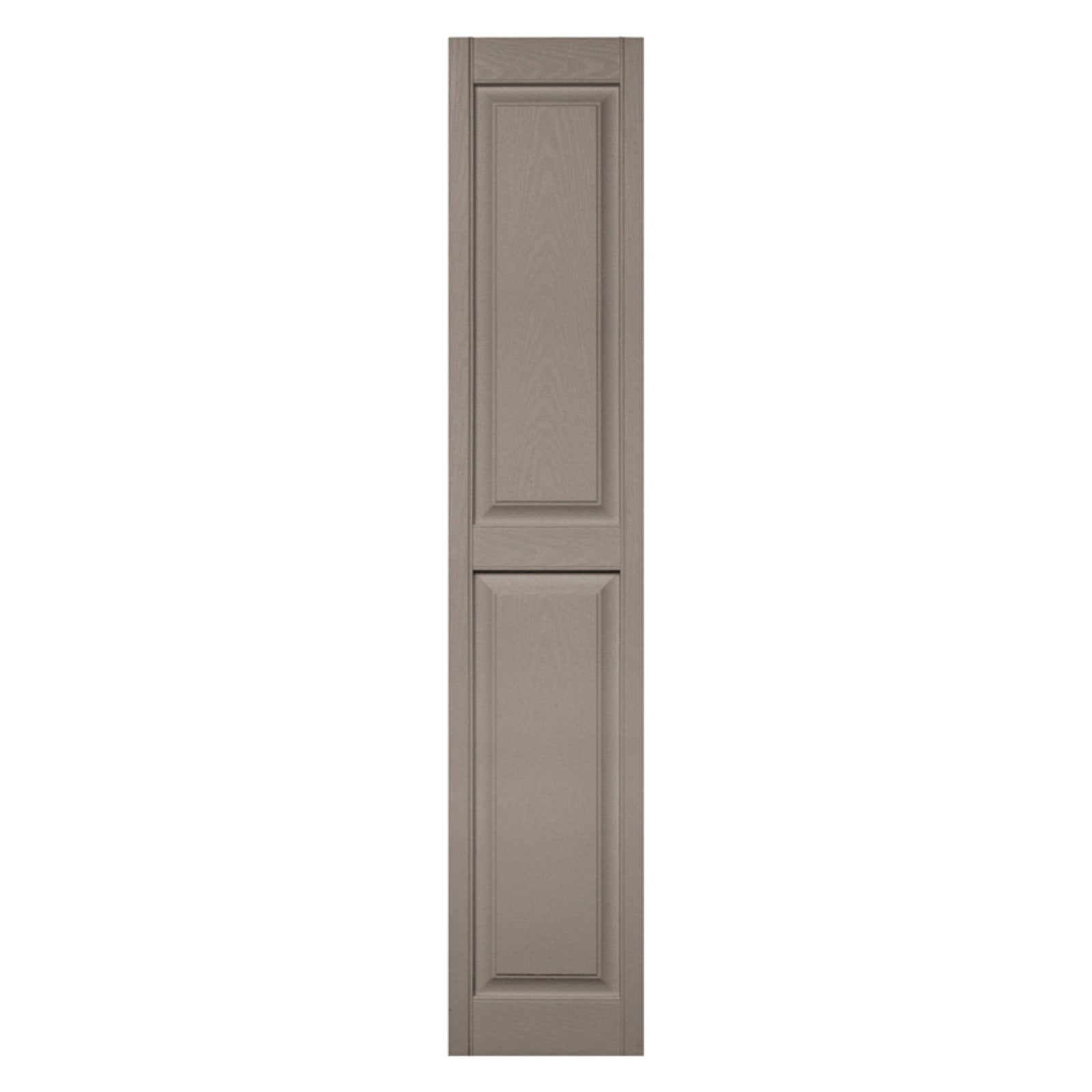 Builders Edge 12W in. Raised Panel Vinyl Shutters - Walmart.com