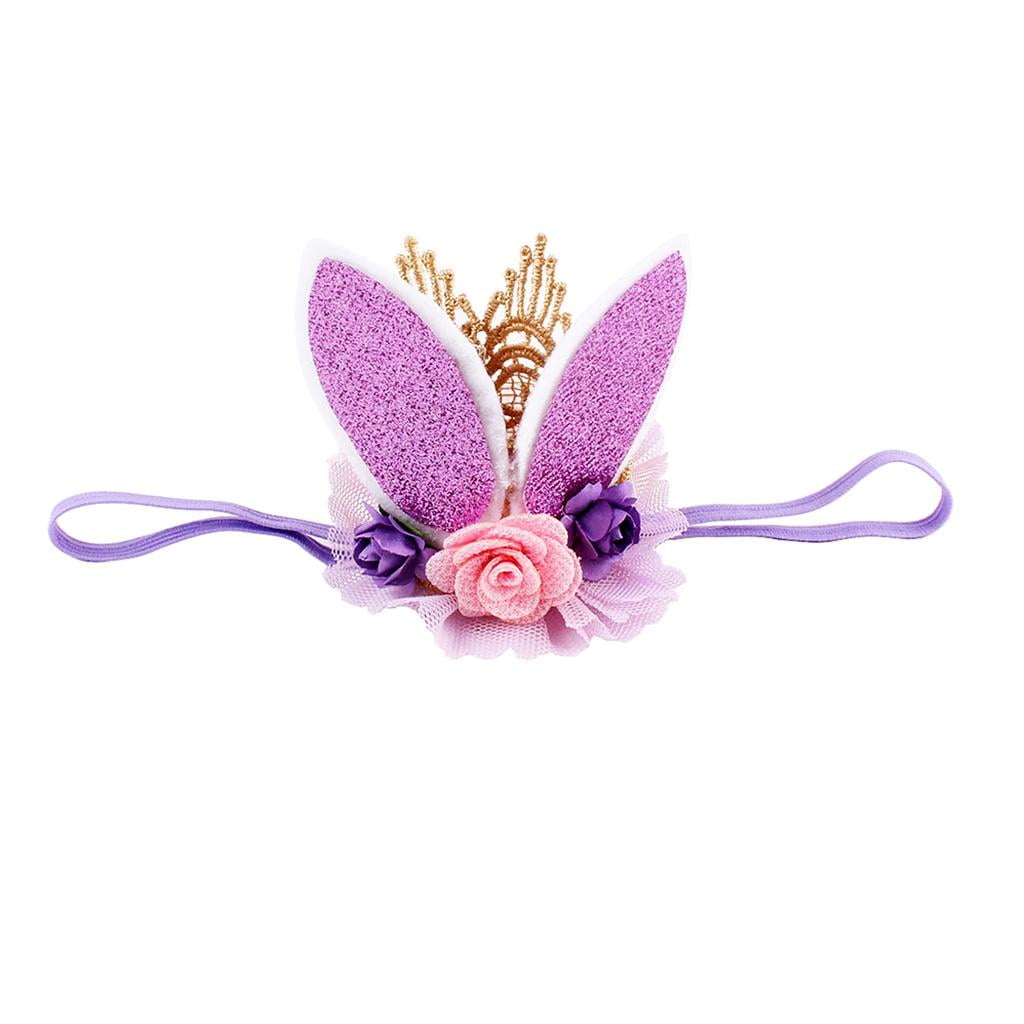 Hairband Headband Headband Baby Jewelry Crown Flowers Hair Accessories Baby Photoshoot Costume Decoration Purple Walmart