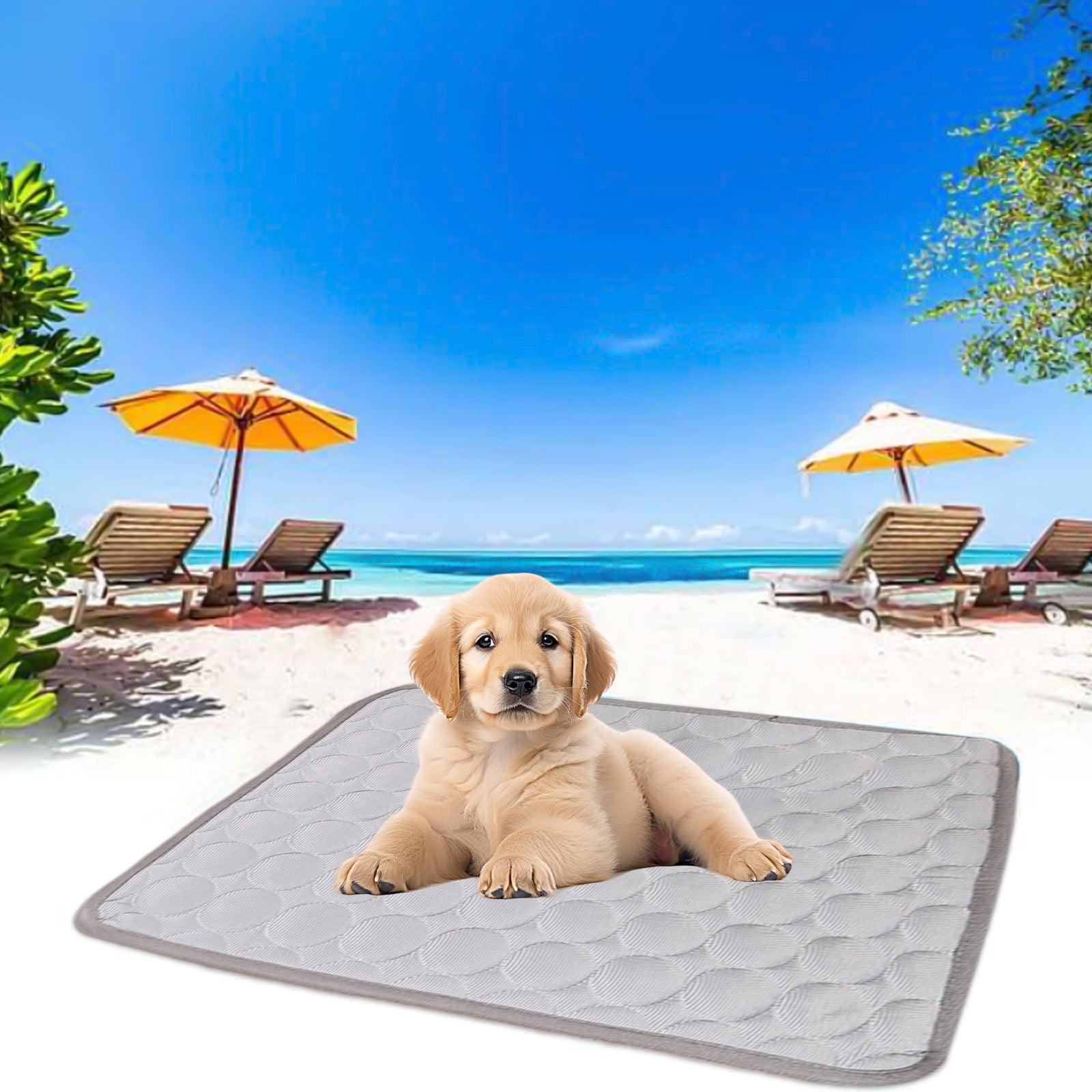 Qinghuai Pet Cooling Mat for Dogs Cats-Ice Silk Dog Cooling Mats ...
