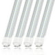 8Ft HO LED Tube Light Bulbs,Rotate R17D Base,V Shape,72W 6000K 4-Pack ...