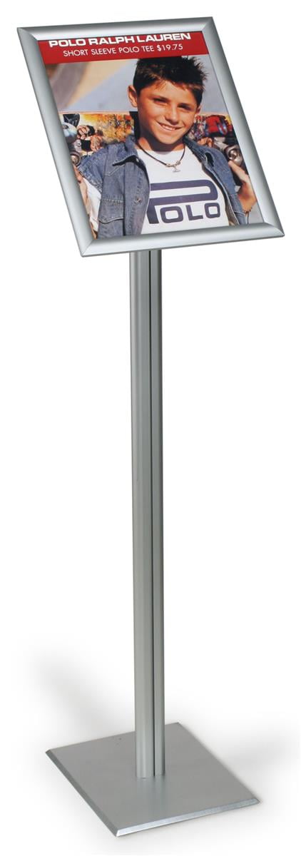 Floor-Standing Sign Frame for 11x14 Prints, Pedestal Poster Stand with ...