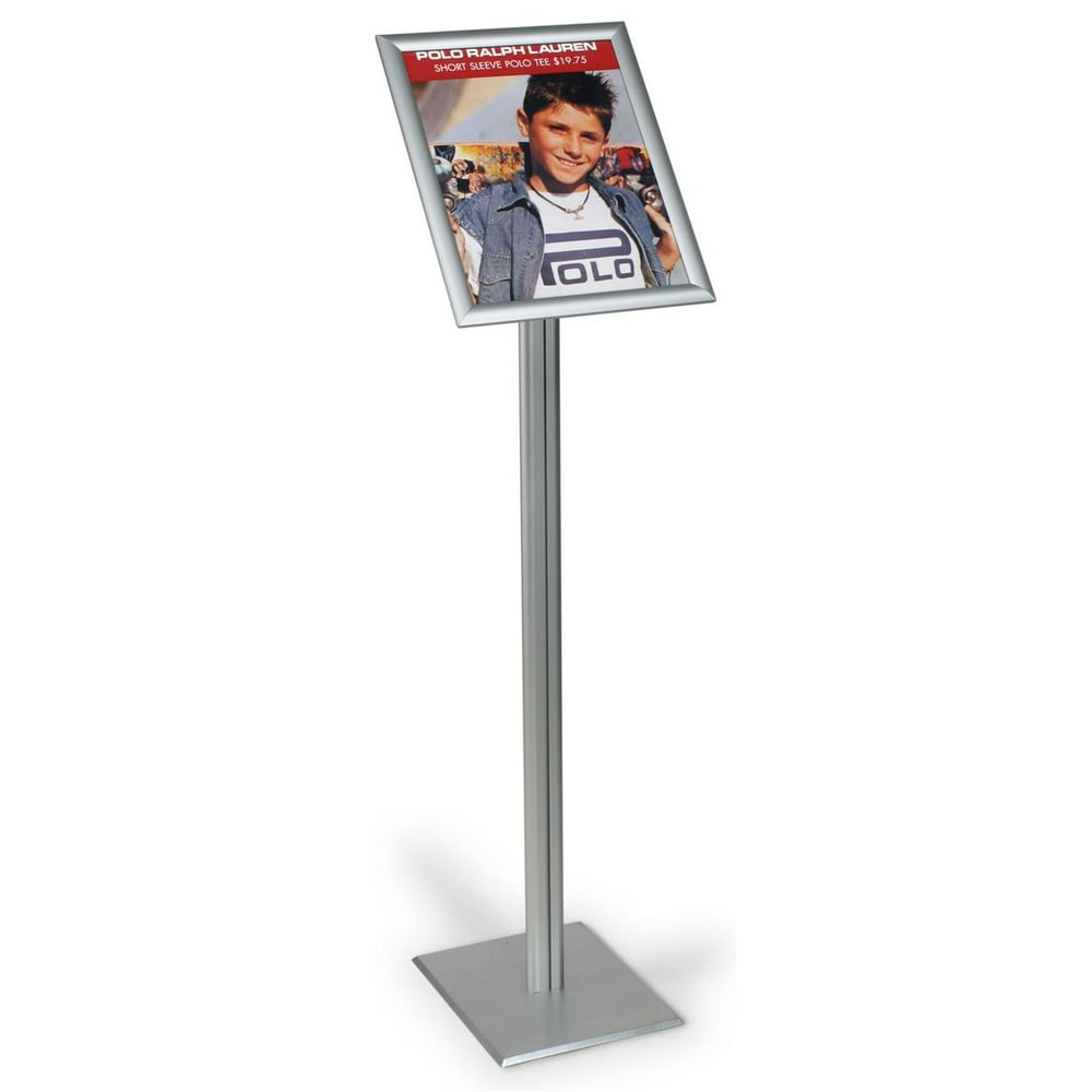 Floor-Standing Sign Frame for 11x14 Prints, Pedestal Poster Stand with ...