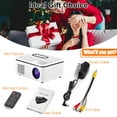 Mini Projector, Portable Movie Projector Supported 1080P, Home Theater ...