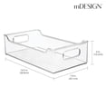 mDesign Wide Plastic Nursery Storage Container Bin with Handles, 2 Pack ...