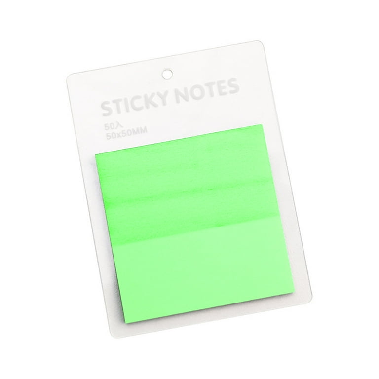 Green Post It Note