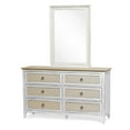 Sea Wind Florida Captiva Island 6-Drawer Wood Dresser in White/Light ...