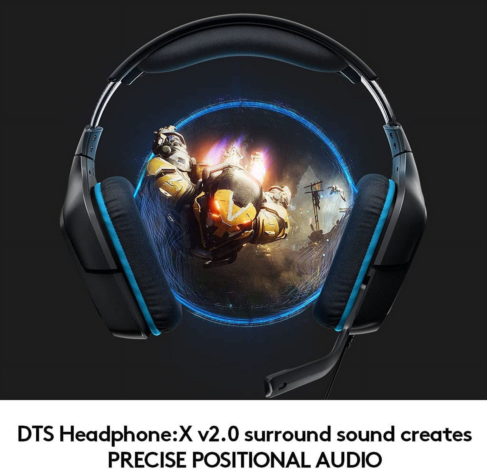 Logitech G432 Wired Gaming Headset, 7.1 Surround Sound, USB and 3.5 mm ...