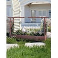 79"x17"x45" OutdoorVibe Raised Wooden Planter Box with Trellis ...