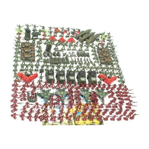 Lot of 307 Plastic Mini Army Men 4.5cm Bulk Action Figures Toy Soldiers ...