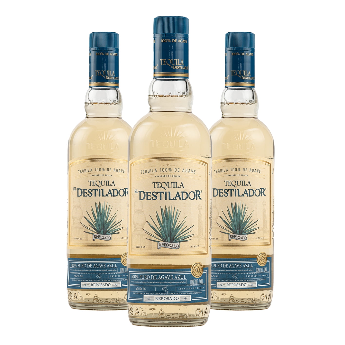 Tripack Tequila El Destilador Reposado 700 Ml El Destilador Tequila ...