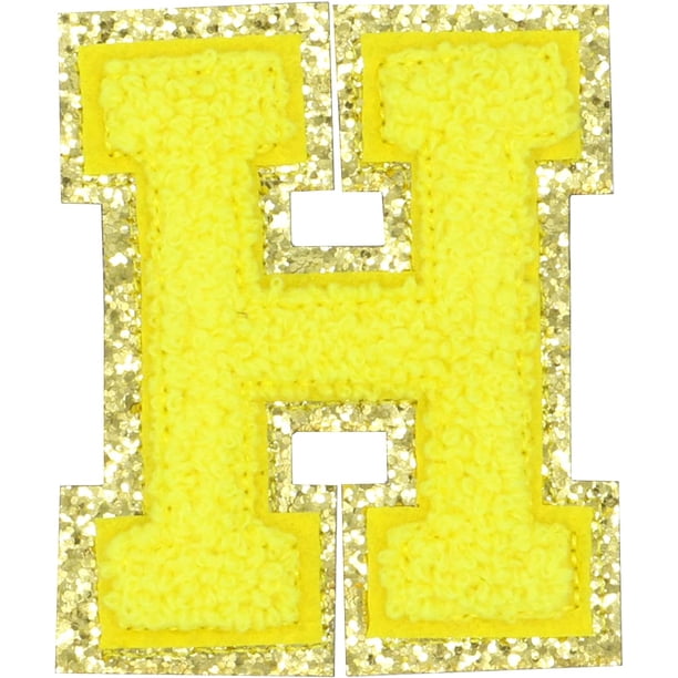 English Letter H Iron On Repair Patches Alphabet Sewing Appliques ...