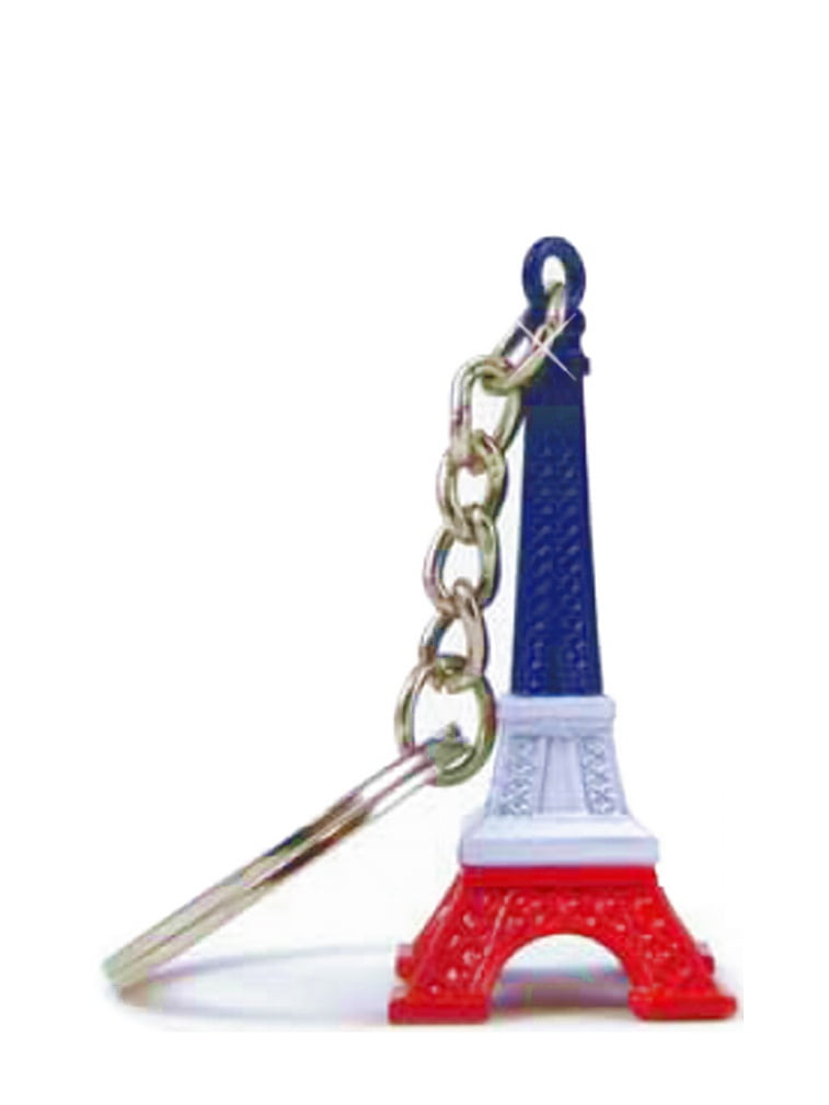 Red, White & Blue 3D Eiffel Tower Key Chain - Walmart.com