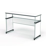 Luxor 60" Adjustable Flip Top Table Crank Handle with Caster - Walmart.com