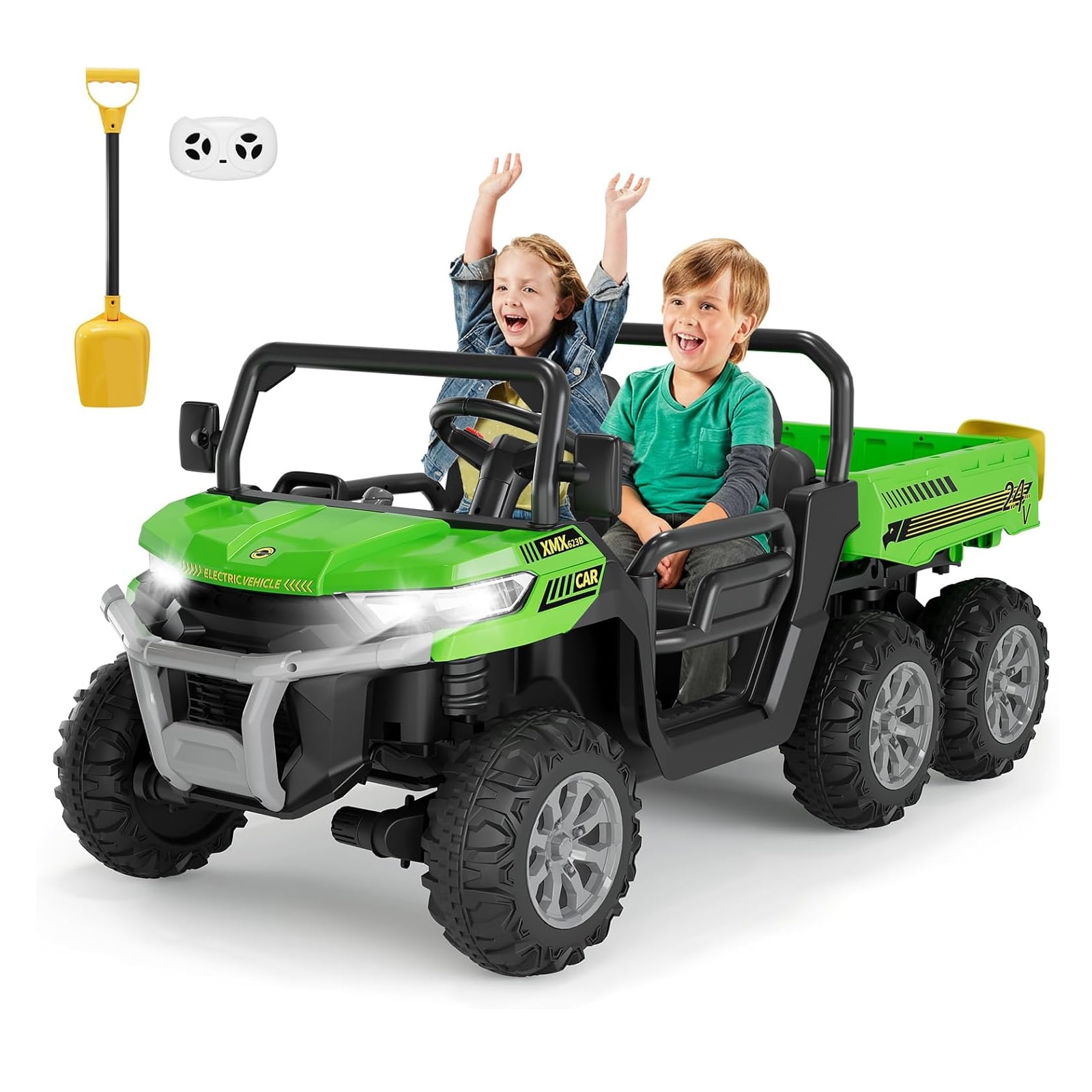 Click here for Caztoi 24v Kids Dump Truck 2 Seater Remote Control... prices