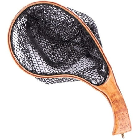 Fly Fishing Net Landing Catch and Release Net Wooden Frame Portable ...