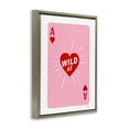 Wild At Heart Card Brown Framed Floater Canvas Wall Art, design by ...