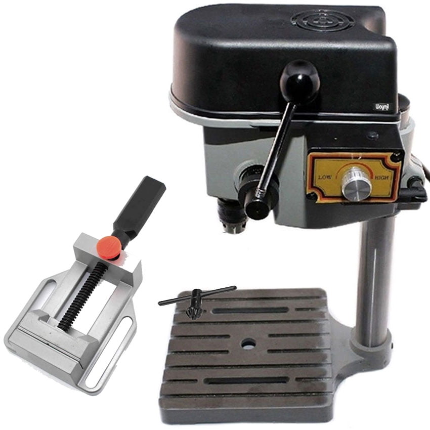 Mini Drill Press Top Bench With Aluminum Vise Precision Works - Walmart.com