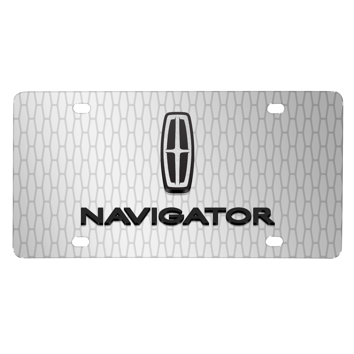 Lincoln Navigator 3D Logo on Front Grill pattern Brushed Aluminum ...