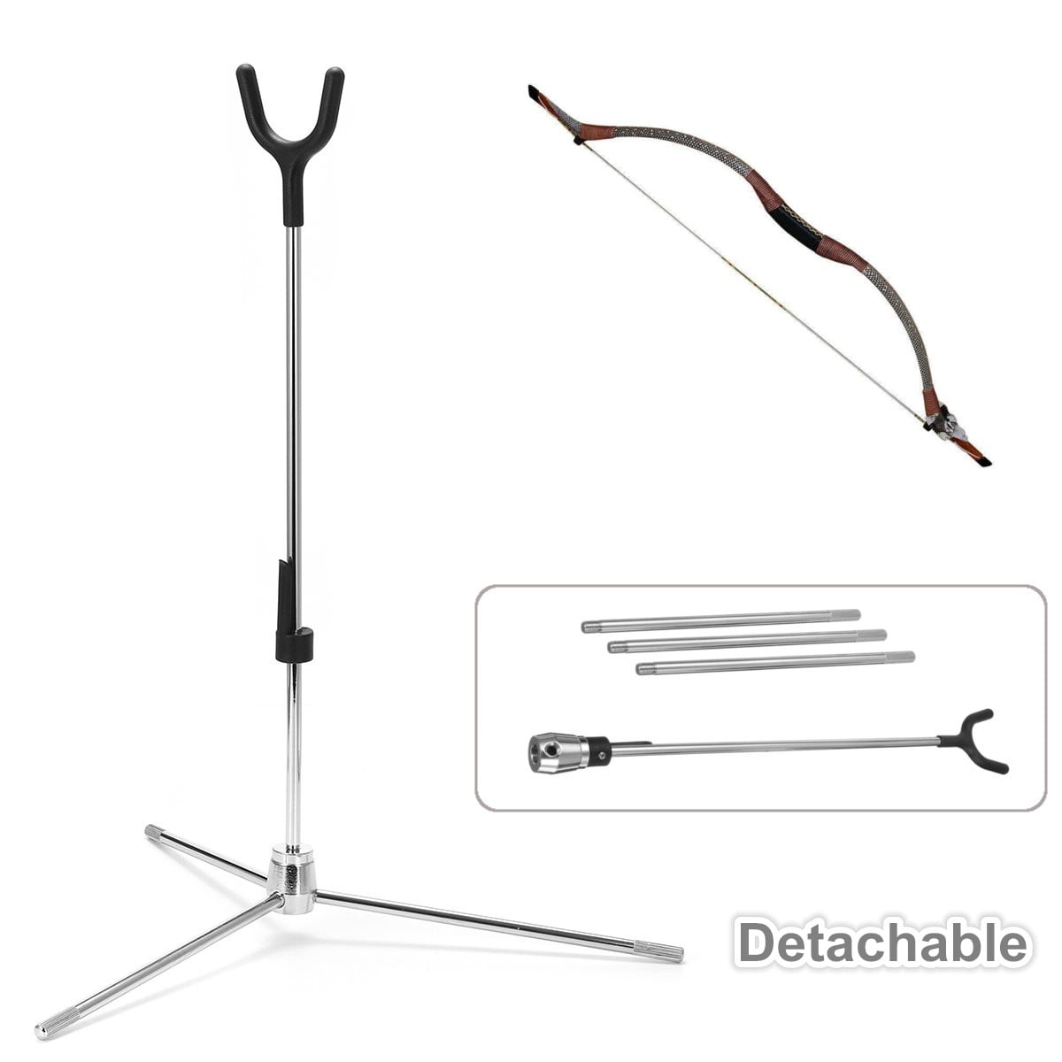 Archery Target Portable Stand Tripod Recurve Bow Holder Rack Outdoor ...