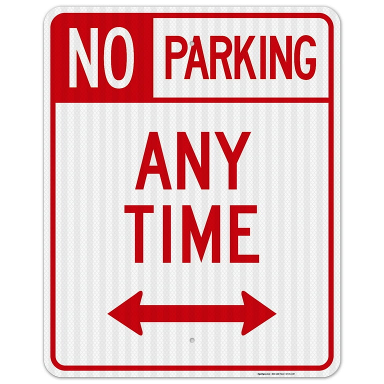 No Parking Anytime Sign