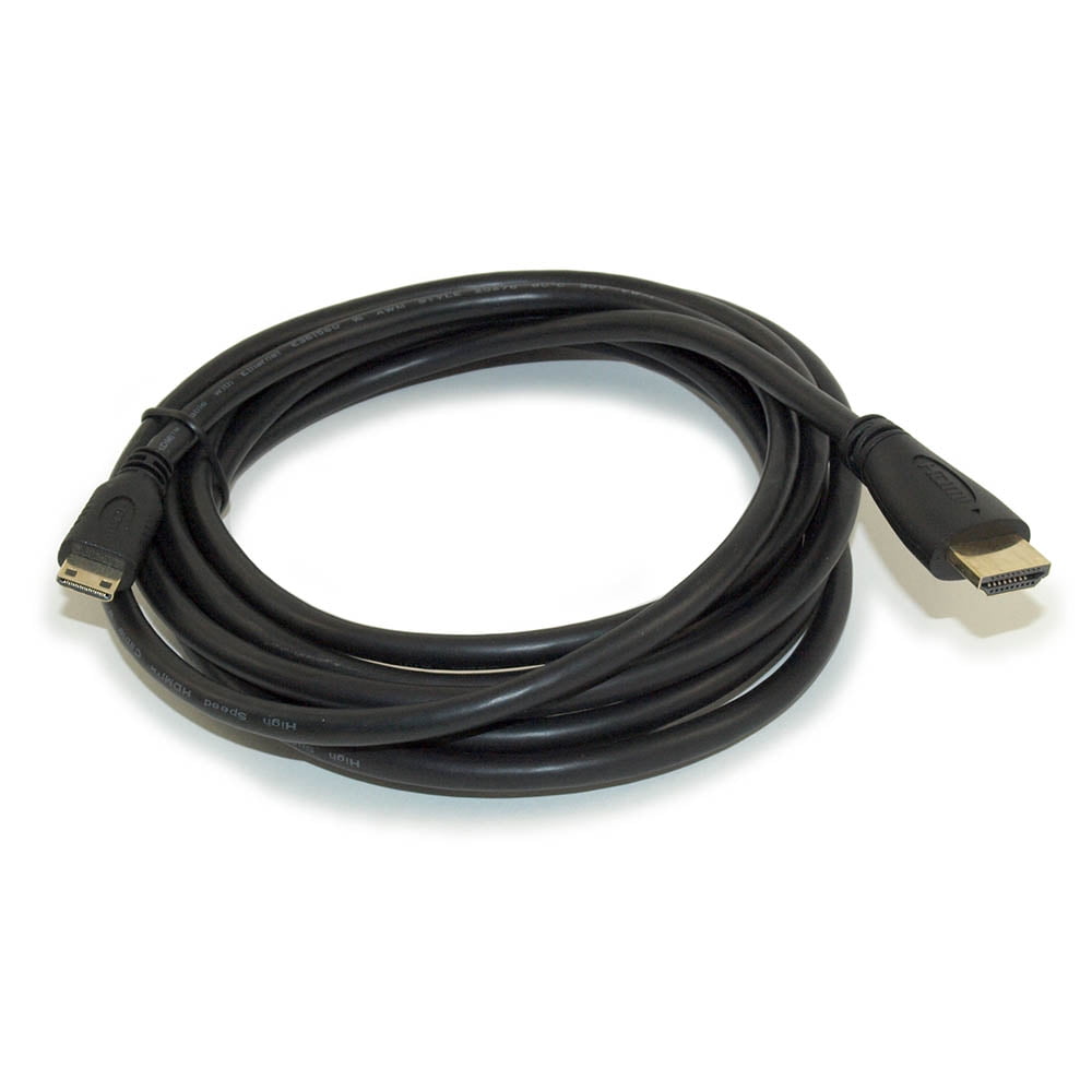 10ft HIGH-SPEED Mini-HDMI to HDMI 30 AWG Cable - Walmart.com