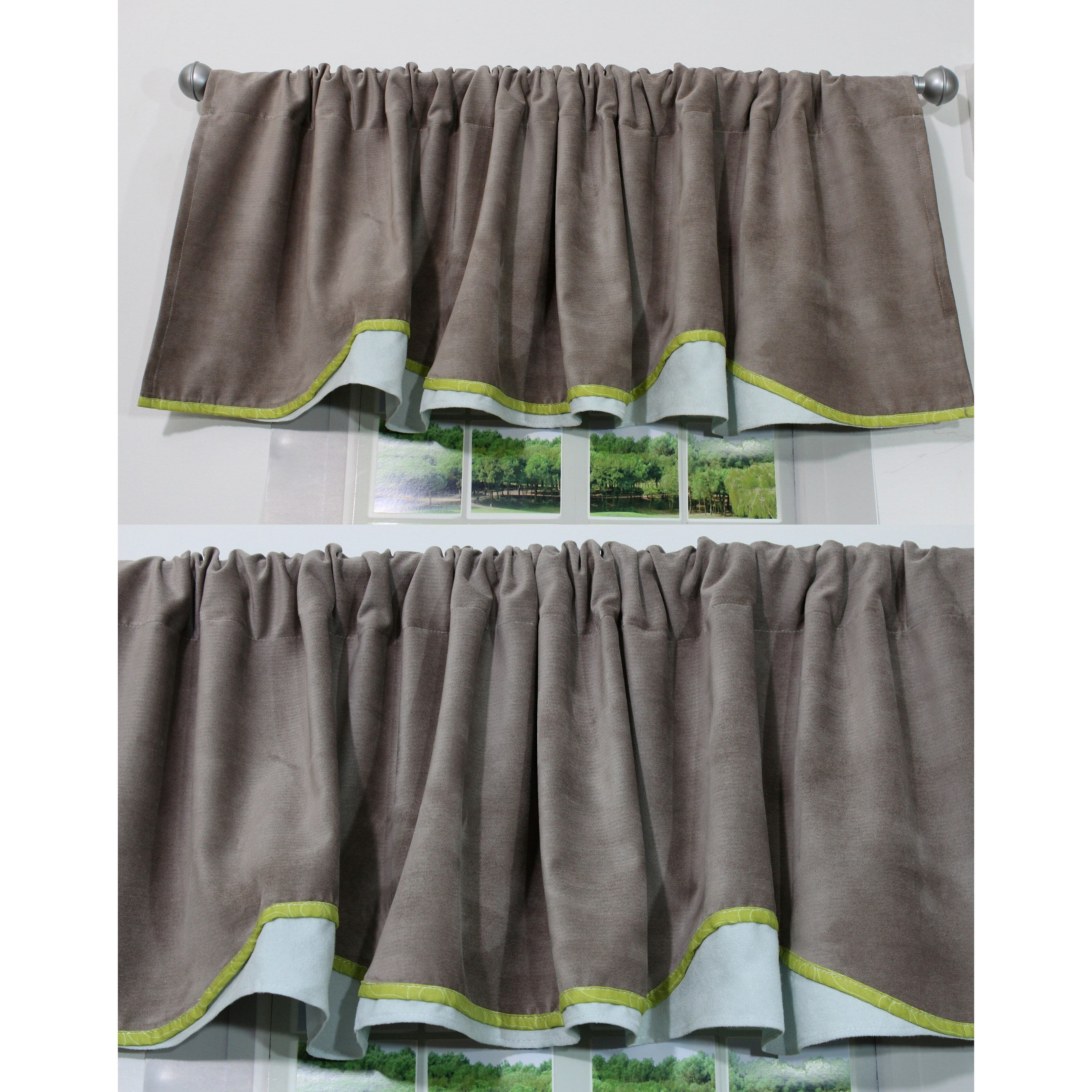 Nurture Imagination Nurture Cocoa Valances - 2 Window Saver Pack ...