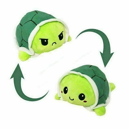 Double-sided Reversible Toys Stuffed Doll Turtle Plush Animal Soft-1a ...