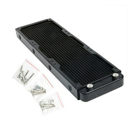 Goriertaly 360mm 18 Tubes Computer Water Cooling Radiator Sink w/ G4/1 ...