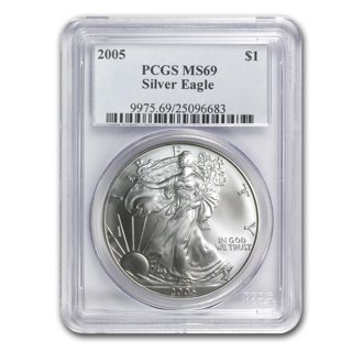 2006-W Burnished American Silver Eagle MS-69 PCGS - Walmart.com