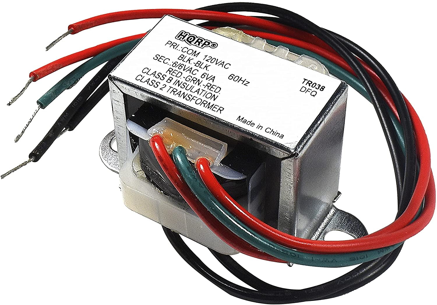 HQRP 120V-AC to 12V-AC Transformer Center Tapped CT 6V-0-6V 0.5A 120v ...