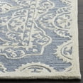 SAFAVIEH Bella Doriane Medallion Geometric Wool Area Rug, Blue/Ivory, 8 ...