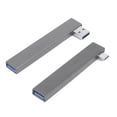 Plugs and Play 4 Port USB Hubs Aluminum Alloy Construction Right Angled ...