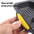 Hamburger Bun Pan,Non-Stick Food Grade Silicone Bread Loaf Pan,4 Cavity ...