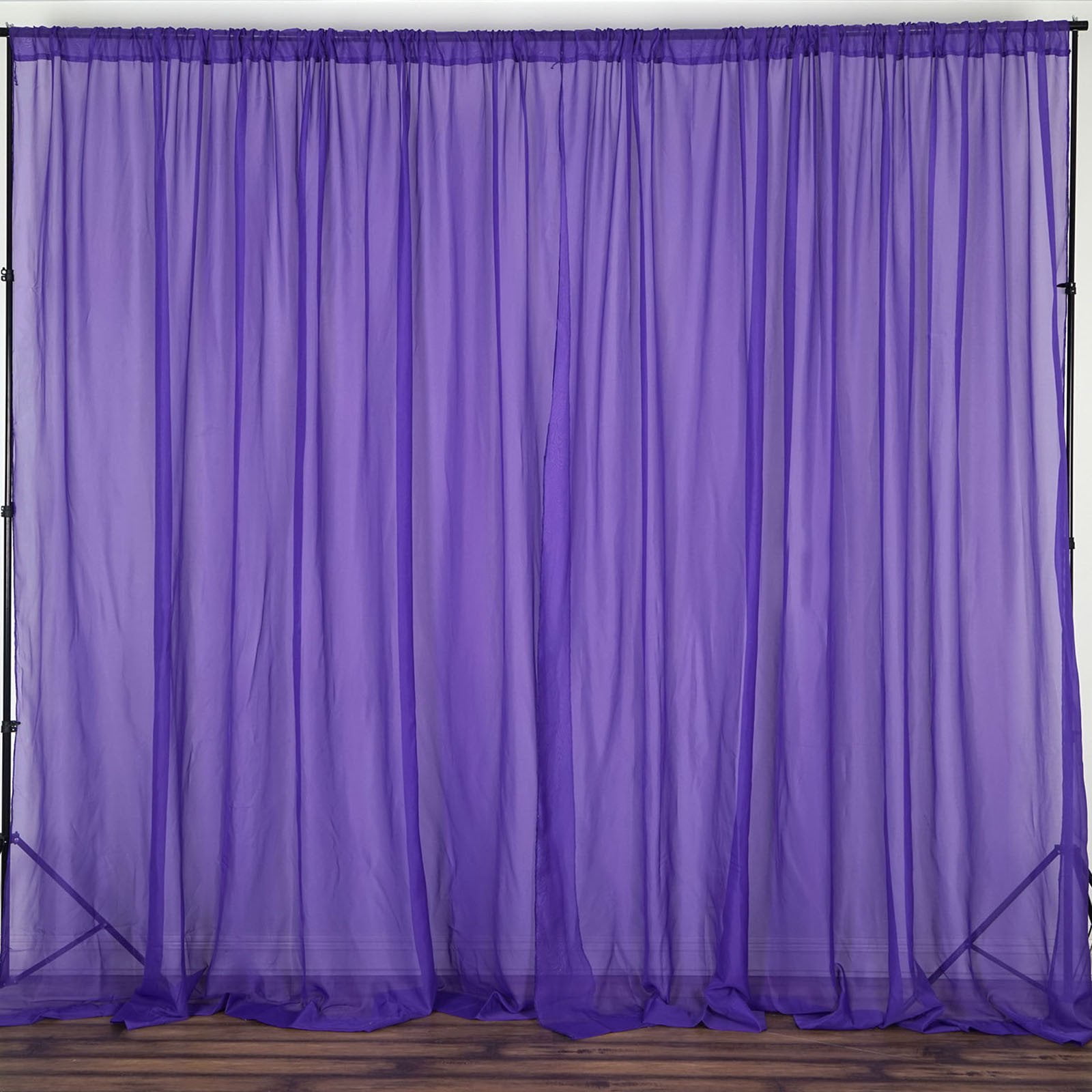 BalsaCircle 10 Feet X 10 Feet Sheer Voile Backdrop Drapes Curtains 2 BalsaCircle 10 Feet X 10 Feet Sheer Voile Backdrop Drapes Curtains 2