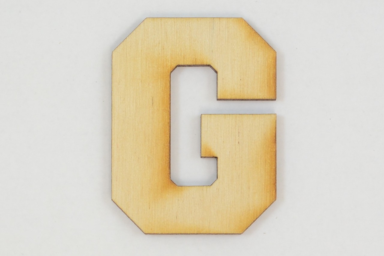 1 Pc, 12 Inch X 1/4 Inch Thick Collegiate Font Wood Letters G Easy To ...