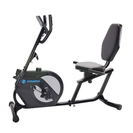Stamina 2-in-1 Recumbent Exercise Bike Workstation and Standing Desk ...