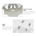 4 Pcs Halloween Napkin Ring Gold Rings Ghost Horror Decoration ...