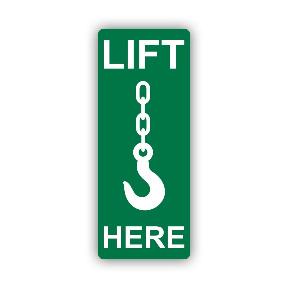 Lift Here Sticker Decal - Self Adhesive Vinyl - Weatherproof - Made in ...