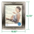Mainstays 8" x 10" Rectangle Metal Tabletop Picture Frame, Pewter ...