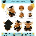 DolliBu Moose Graduation Plush Toy - Soft Huggable Graduation Stuffed ...