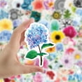 FNGEEN Flower Stickers Pack, 100pcs Waterproof Vinyl Aesthetic for ...