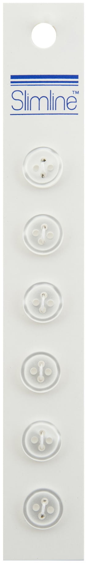 Slimline Buttons -Pearl 4-Hole 7/16" 6/Pkg - Walmart.com