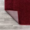 Haze Solid Low-Pile Dark Red 6' Square Area Rug - Walmart.com