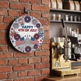 4th of July Round Metal Signs for Outside Happy 4th of July Tin Signs ...