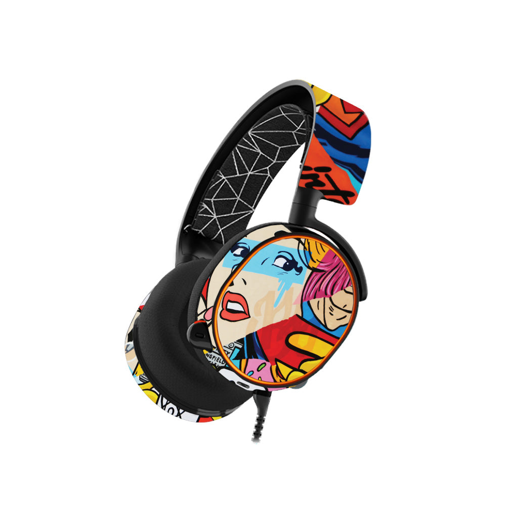 Skin Decal Wrap Compatible With SteelSeries Arctis 5 Gaming Headset ...