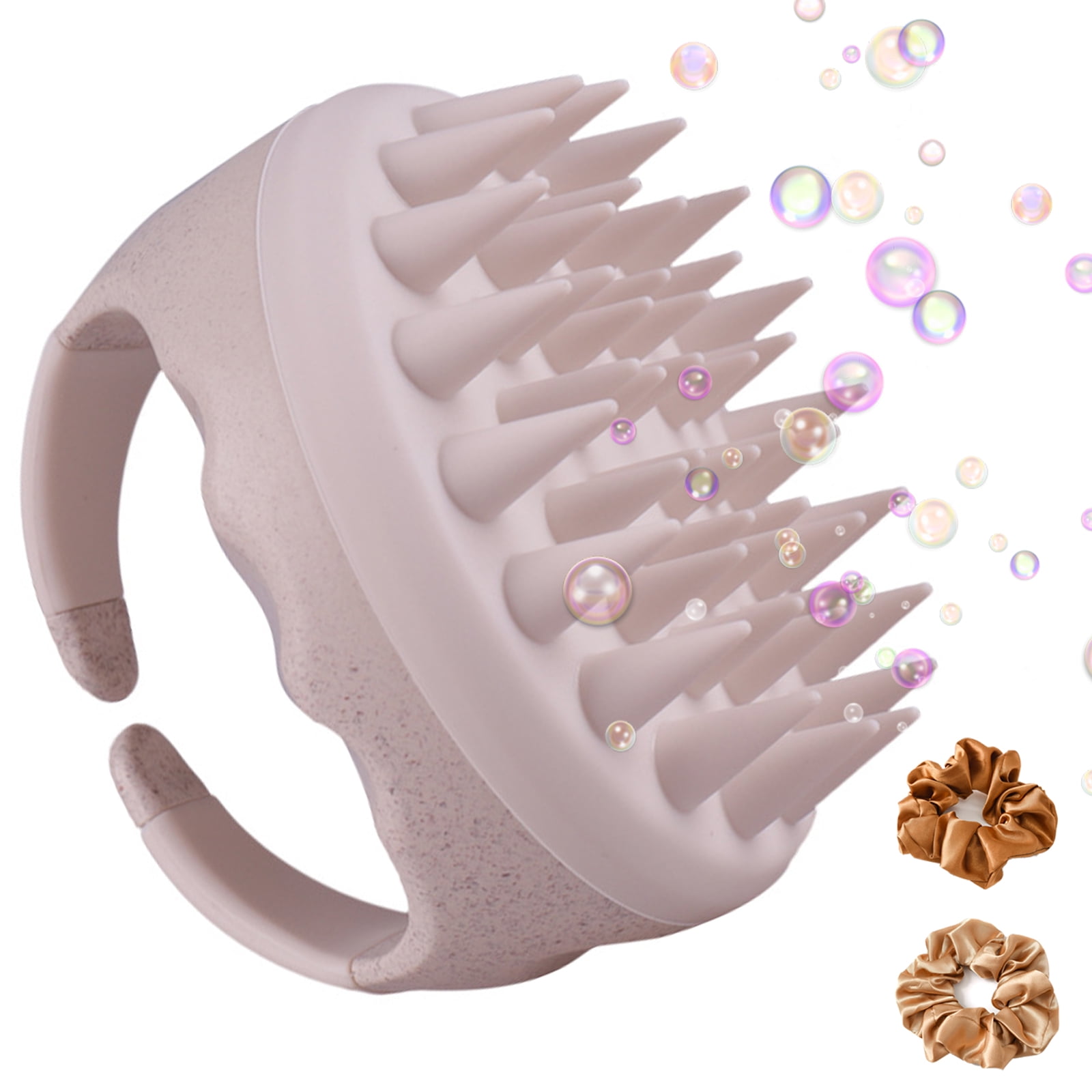 Scalp Massager Shampoo Brush, Hair Scalp Scrubber with Soft Silicone ...