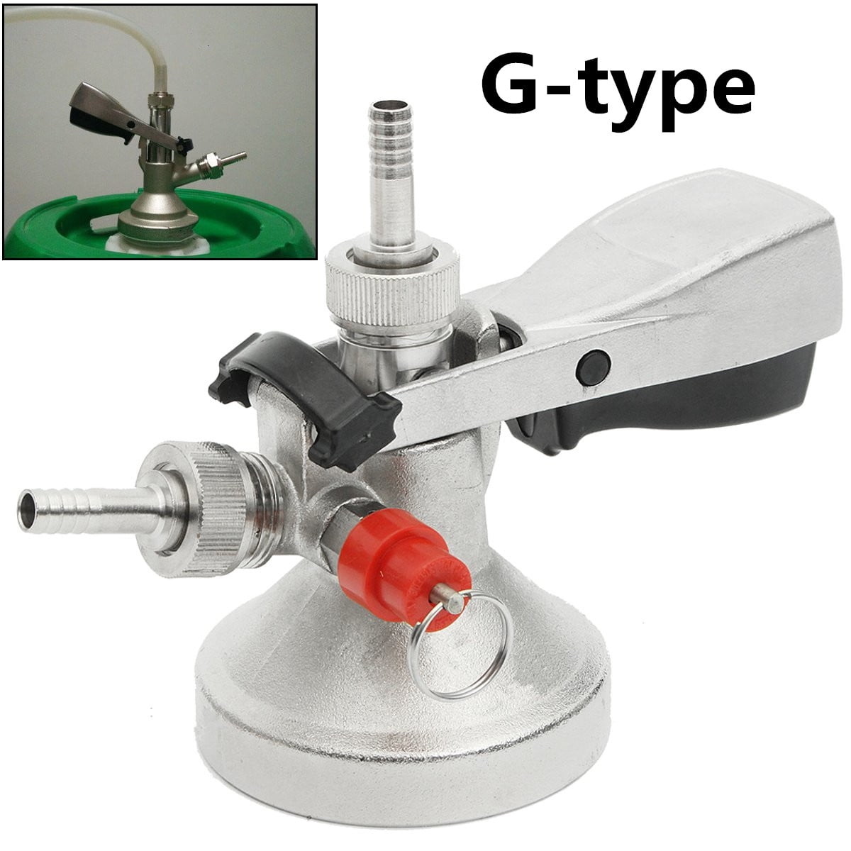 Keg Fittings Connectors G Type Dispenser Couplers Home Wine Beer Brew ...
